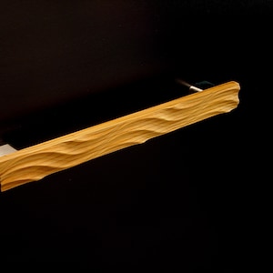 244mm Wavy Pull - Drawer Pull Cabinet Pulls Wood Home Decor Hardware ...