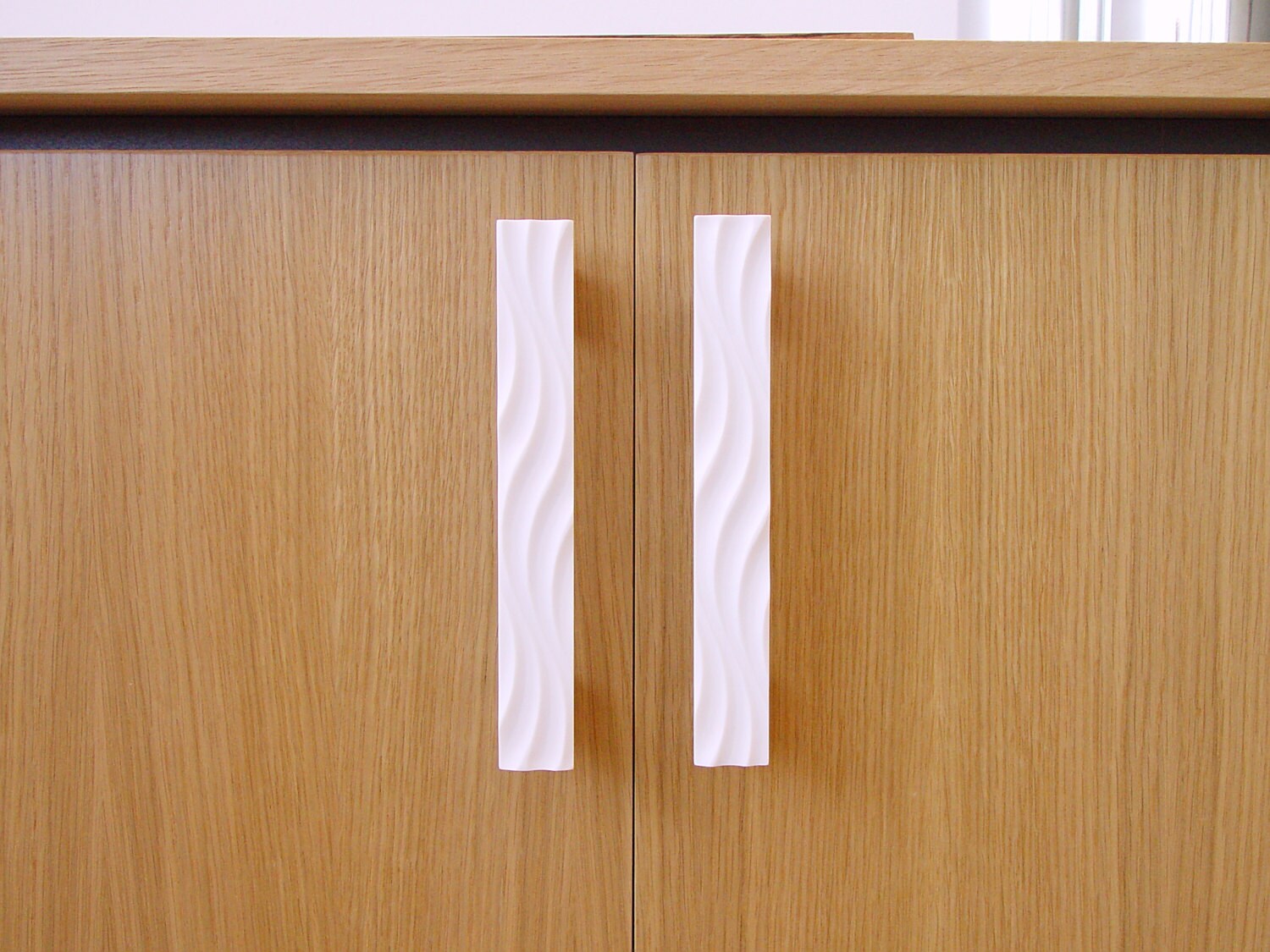 180mm Wavy Pull - Drawer Pull Cabinet Pulls White Home Decor Hardware ...