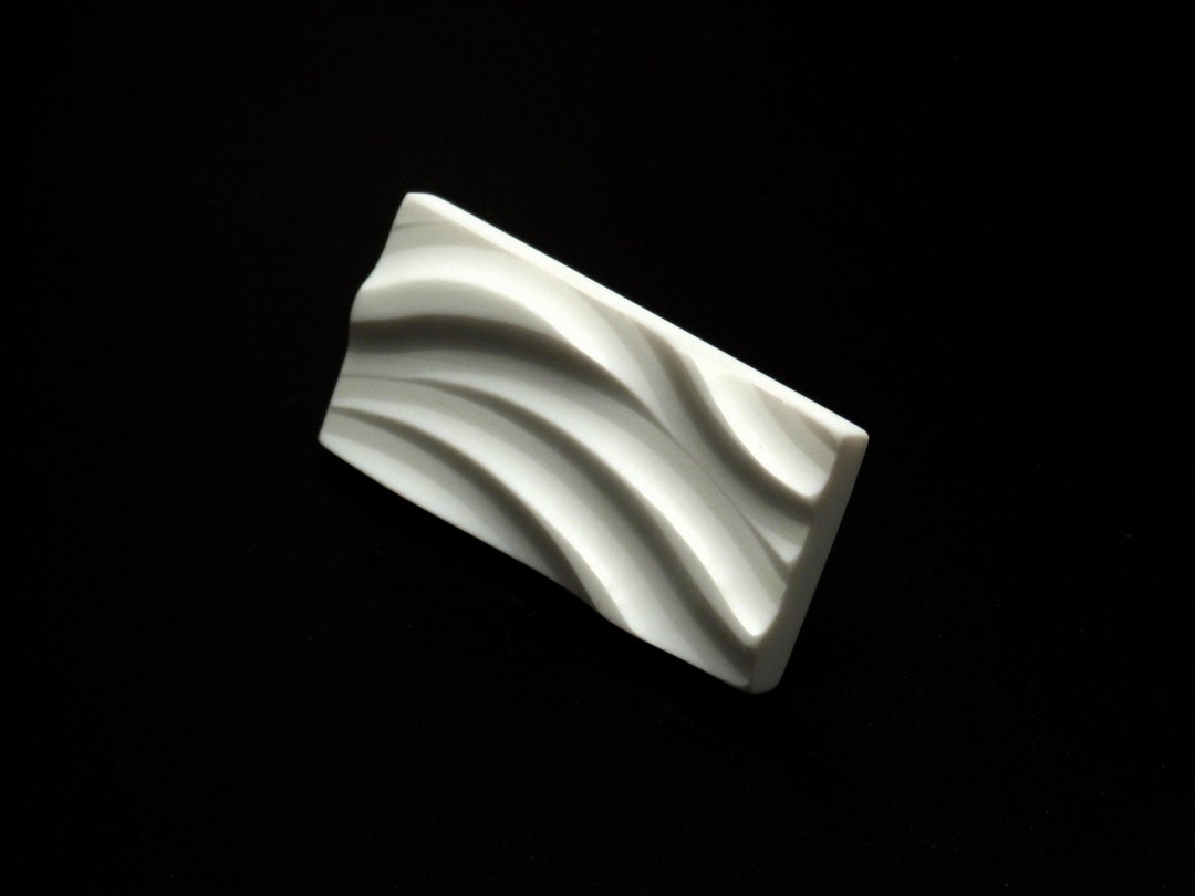65mm & 45mm Wavy Pull - Drawer Pull Cabinet Pulls White Home Decor ...