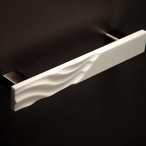 180mm Less Wavy Pull - Drawer Pull Cabinet Pulls White Home Decor ...