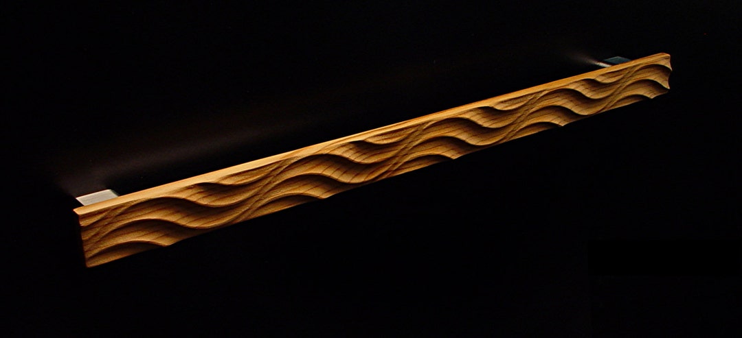 372mm Wavy Pull - Drawer Pull Cabinet Pulls White Home Decor Hardware ...