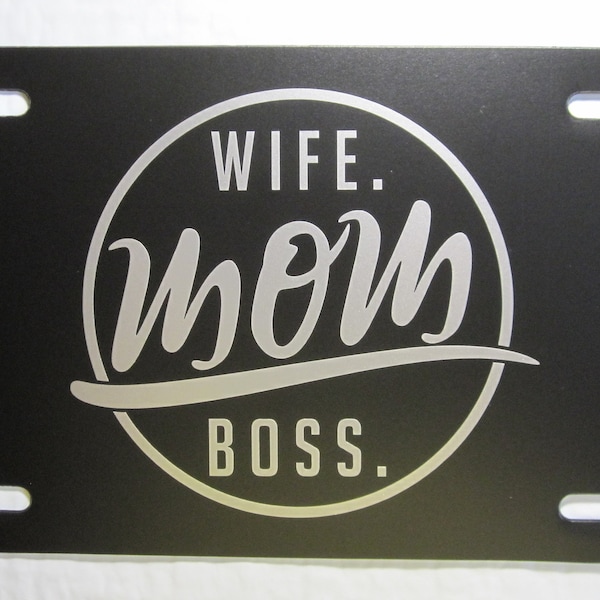 Boss License Plate - Etsy