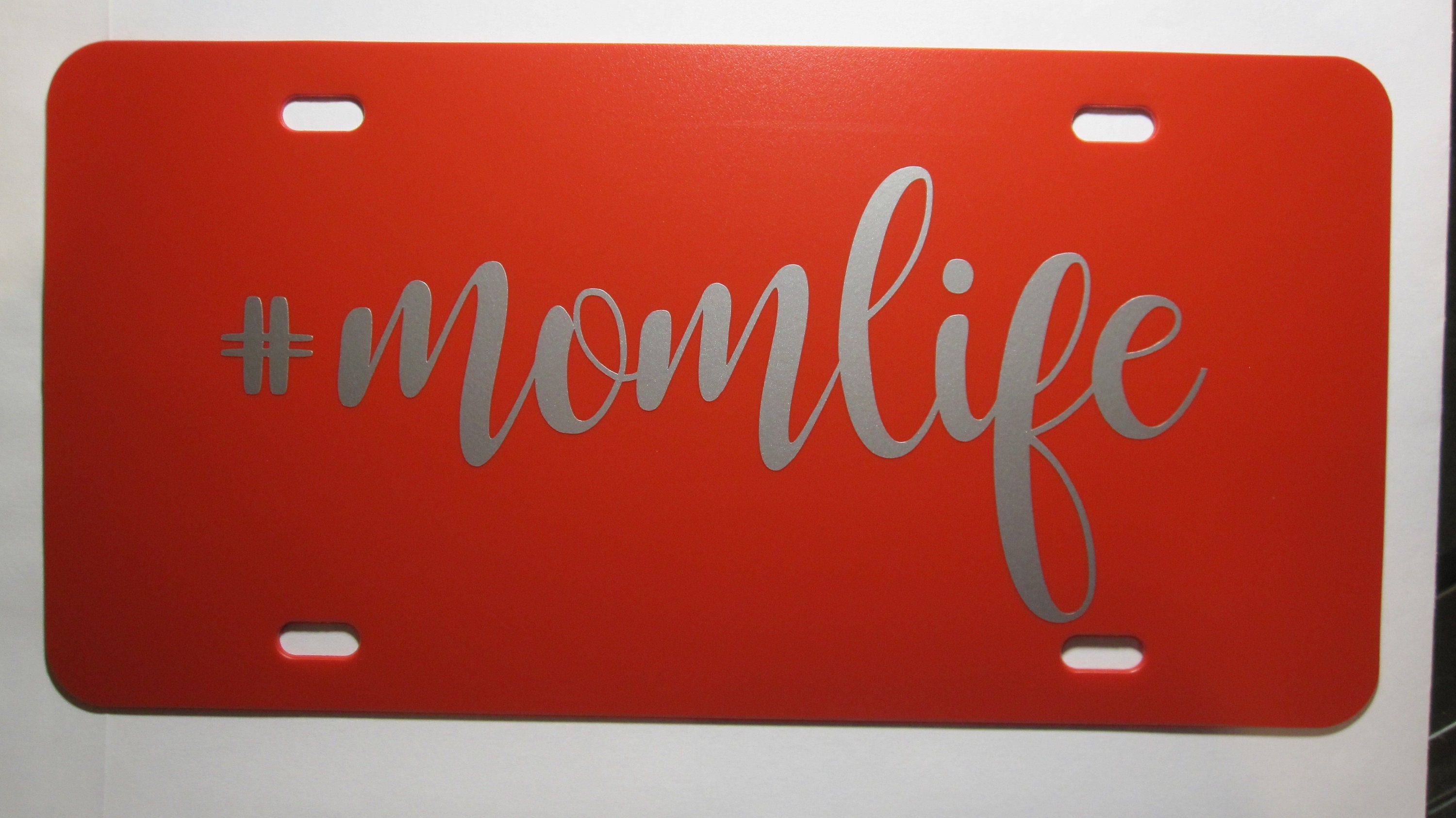 Mom Life License Plate choose Your Plate AND Lettering Color - Etsy
