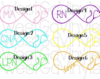 Infinity sticker | Etsy