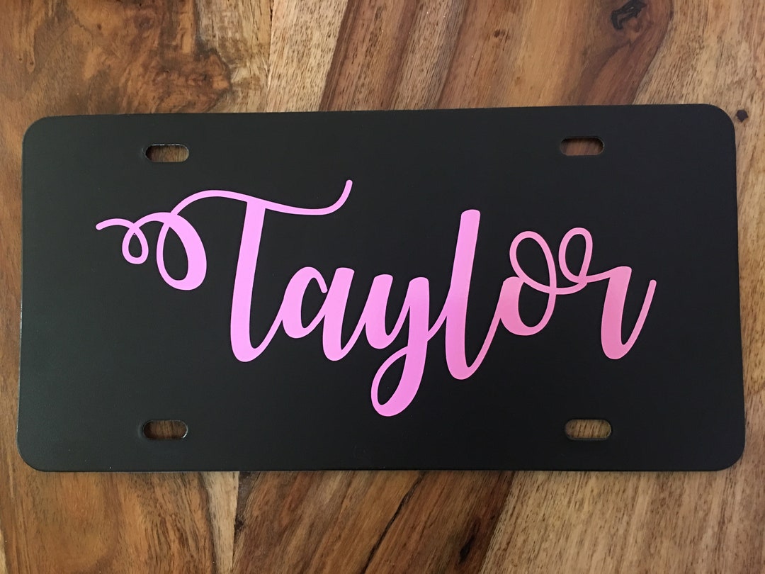 Personalized License Plate choose Your Plate & Name Color ONE NAME ...