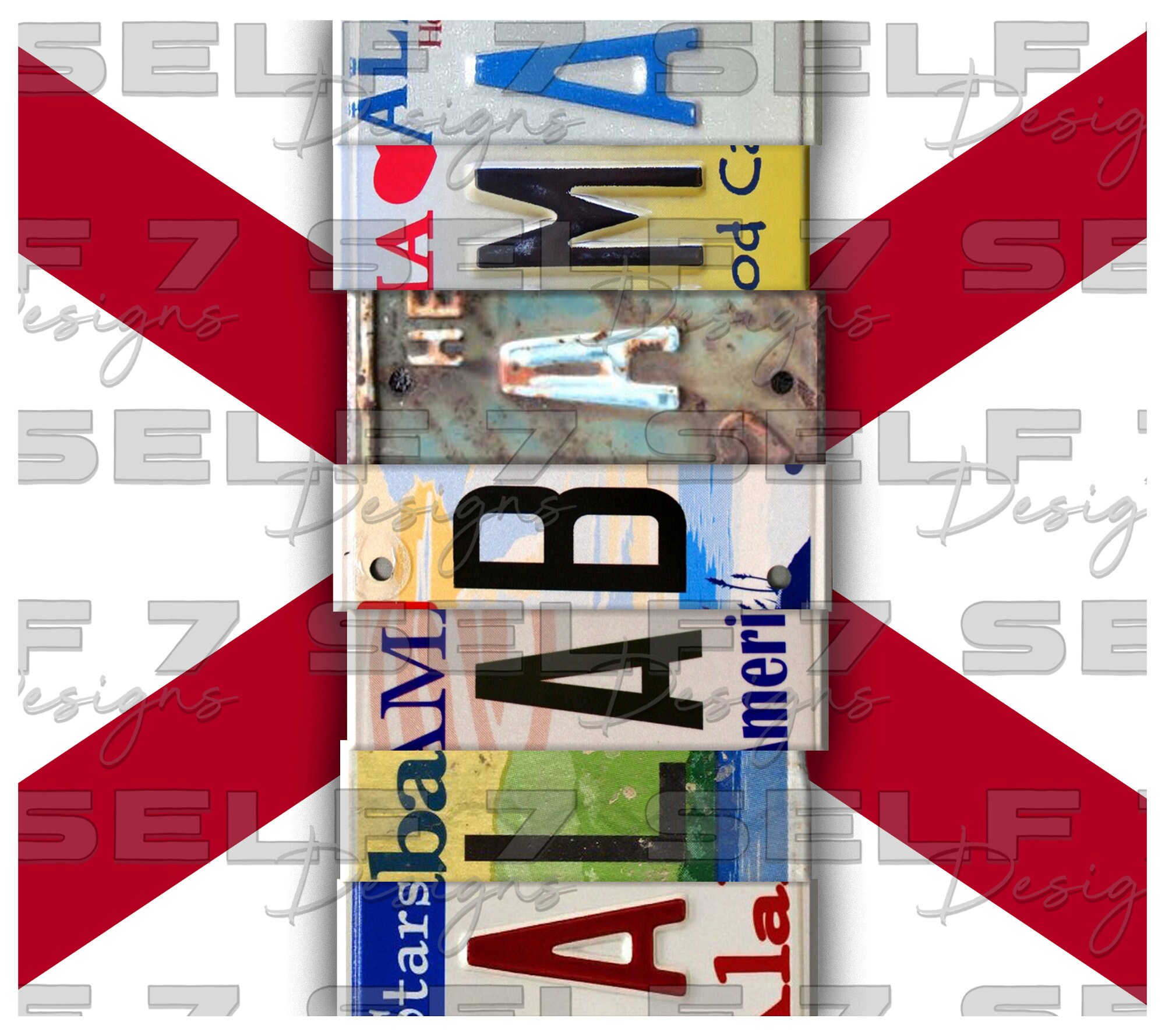 Alabama License Plate State Flag Tumbler Png - Etsy