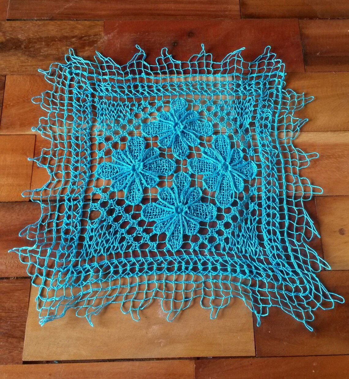 Paraguayan Encaje Ju Aqua Individual | Etsy