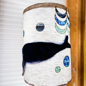 Humpback Whale Lampshade - Handmade Pendant Light Lamp Shade - ONE OF A ...