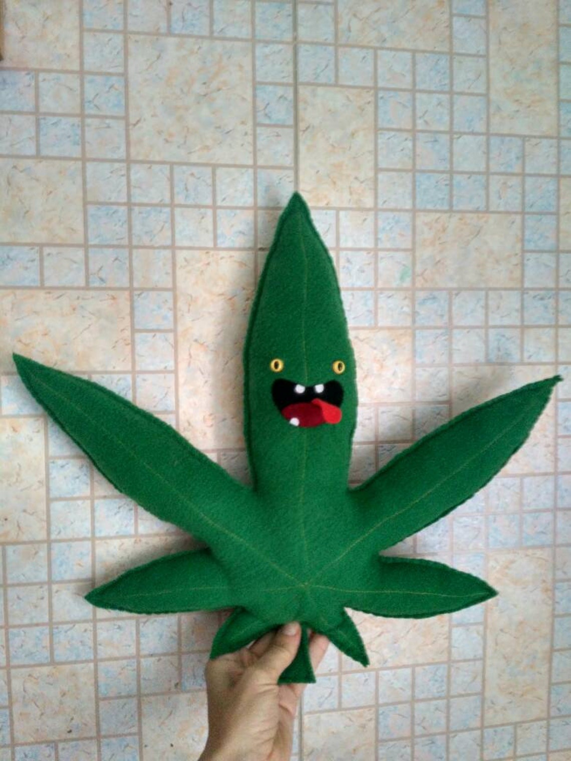Weed plush toy cannabis leaf toy cannabis plush | Etsy