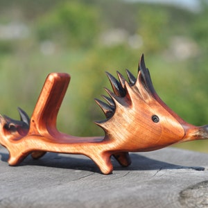 Hedgehog Wooden Phone Stand Wood iPhone Stand Cute Gift Idea Holder ...