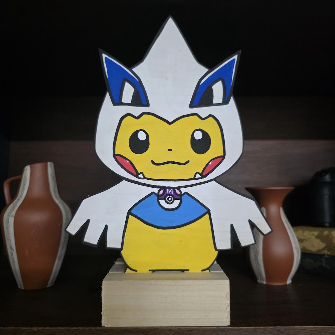 Lugia Pikachu - Cartoon Woodwork - Etsy