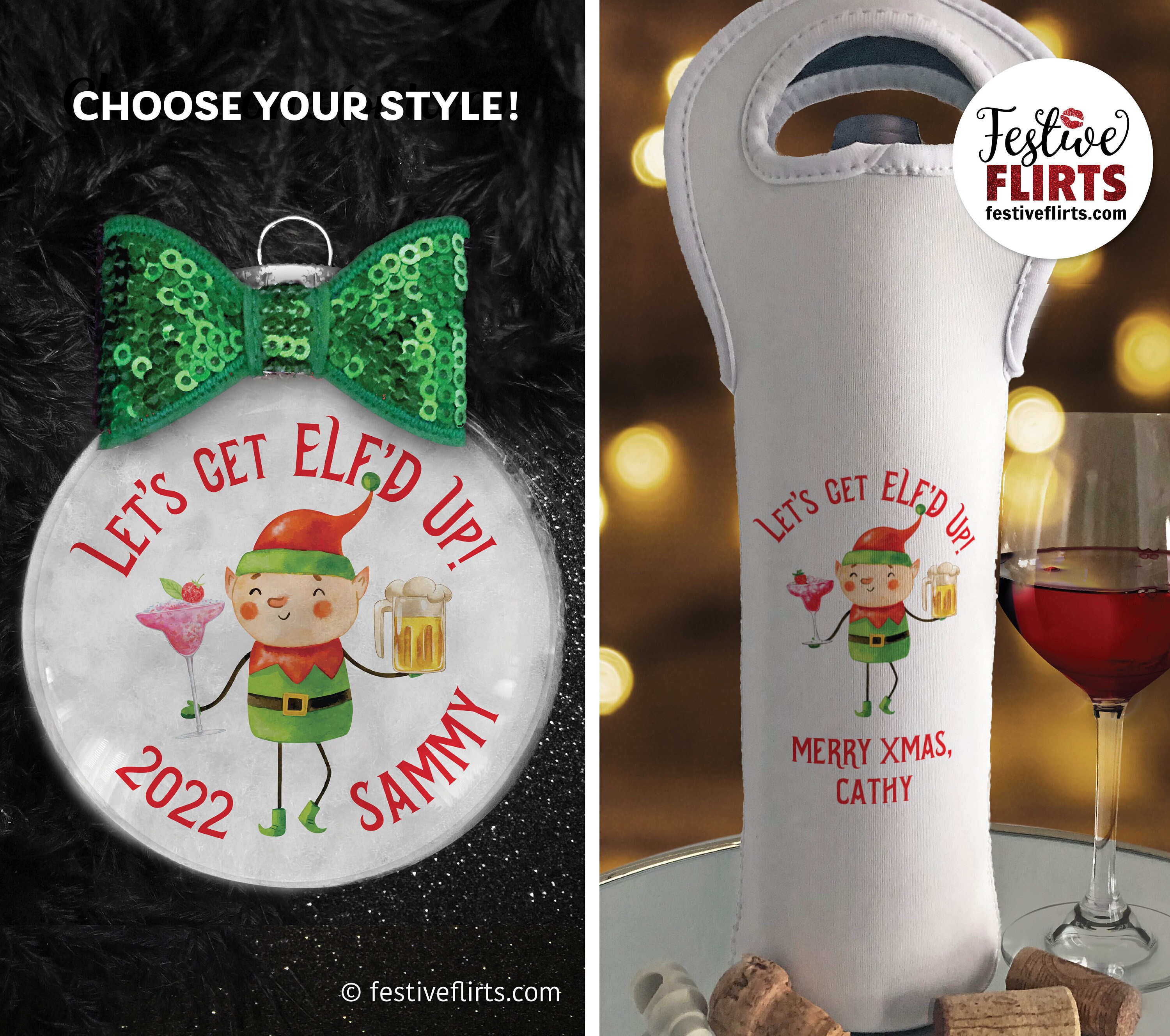 Personalized Let's Get Elf'd up Naughty Christmas - Etsy