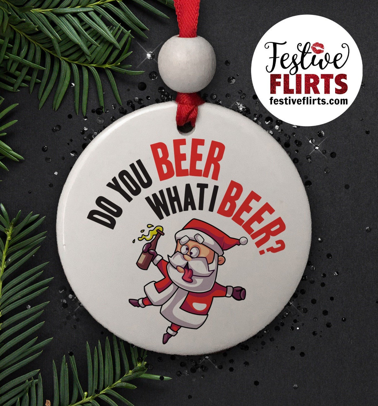 Do You Beer What I Beer Santa Christmas Ornament Craft Brew - Etsy