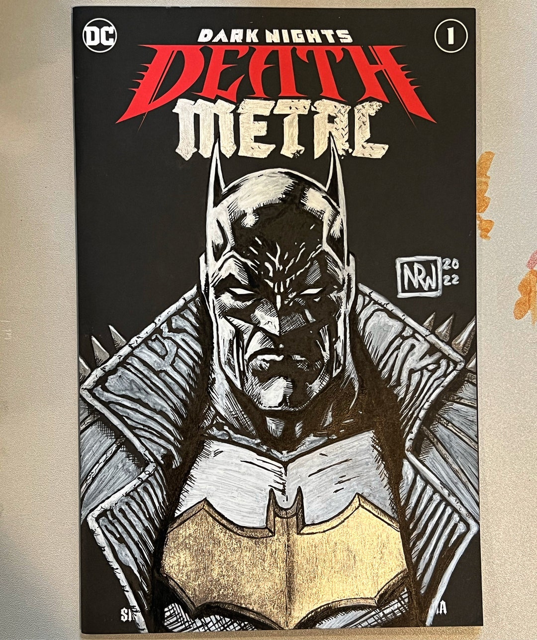 Original Artwork - Sketch Cover Dc Comics Dark Nights Death Metal #1 ...