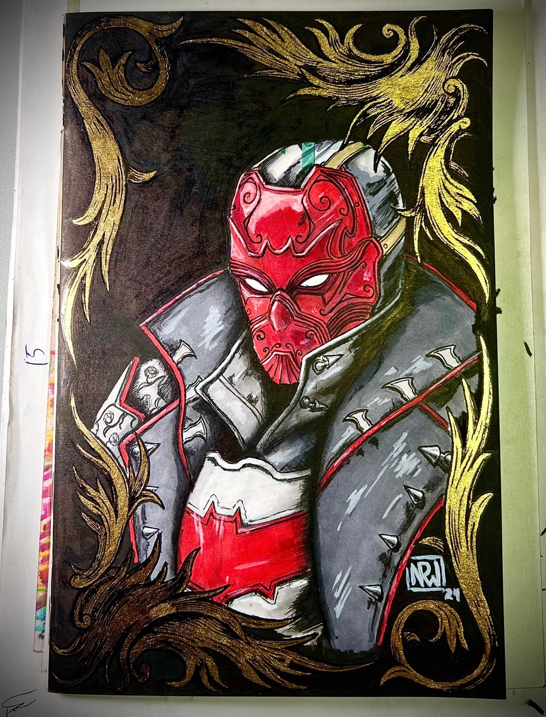 Original Artwork - Sketch Cover Batman #50 Comic Red Hood Variant - Etsy