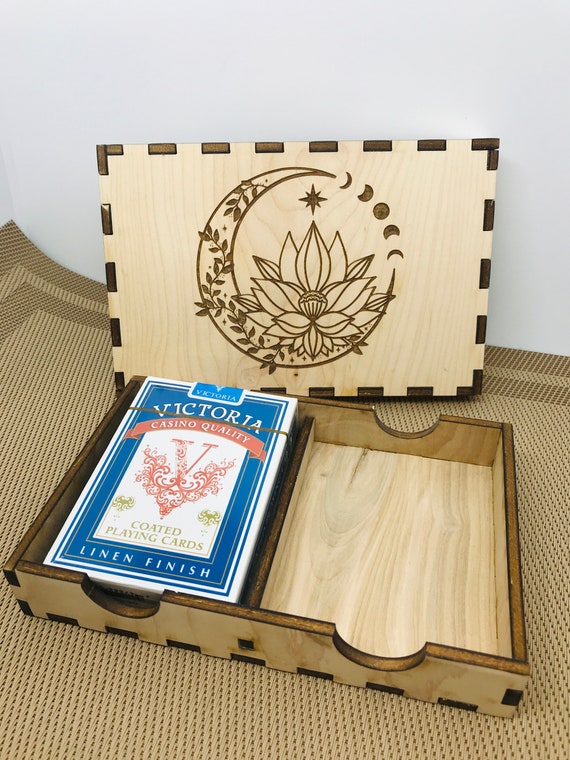 Playing Card Box SVG CUT FILE - Etsy