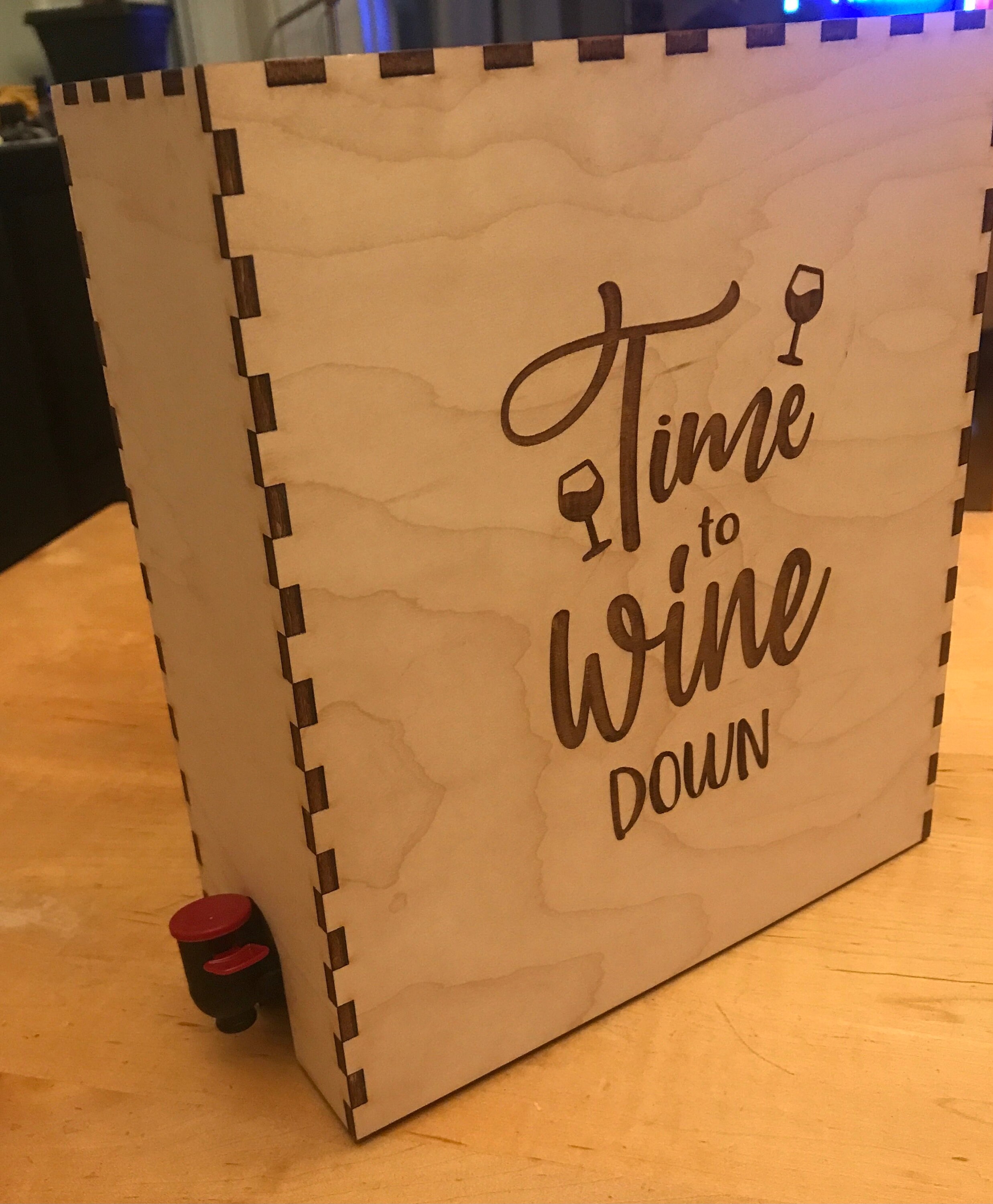 Wine Box Cover SVG CUT FILE - Etsy
