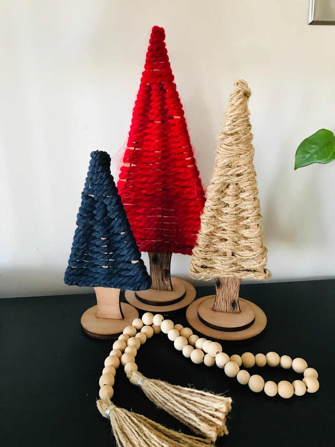 Standing Christmas Macrame Trees 3 Sizes CUT FILE Glowforge laser - Etsy