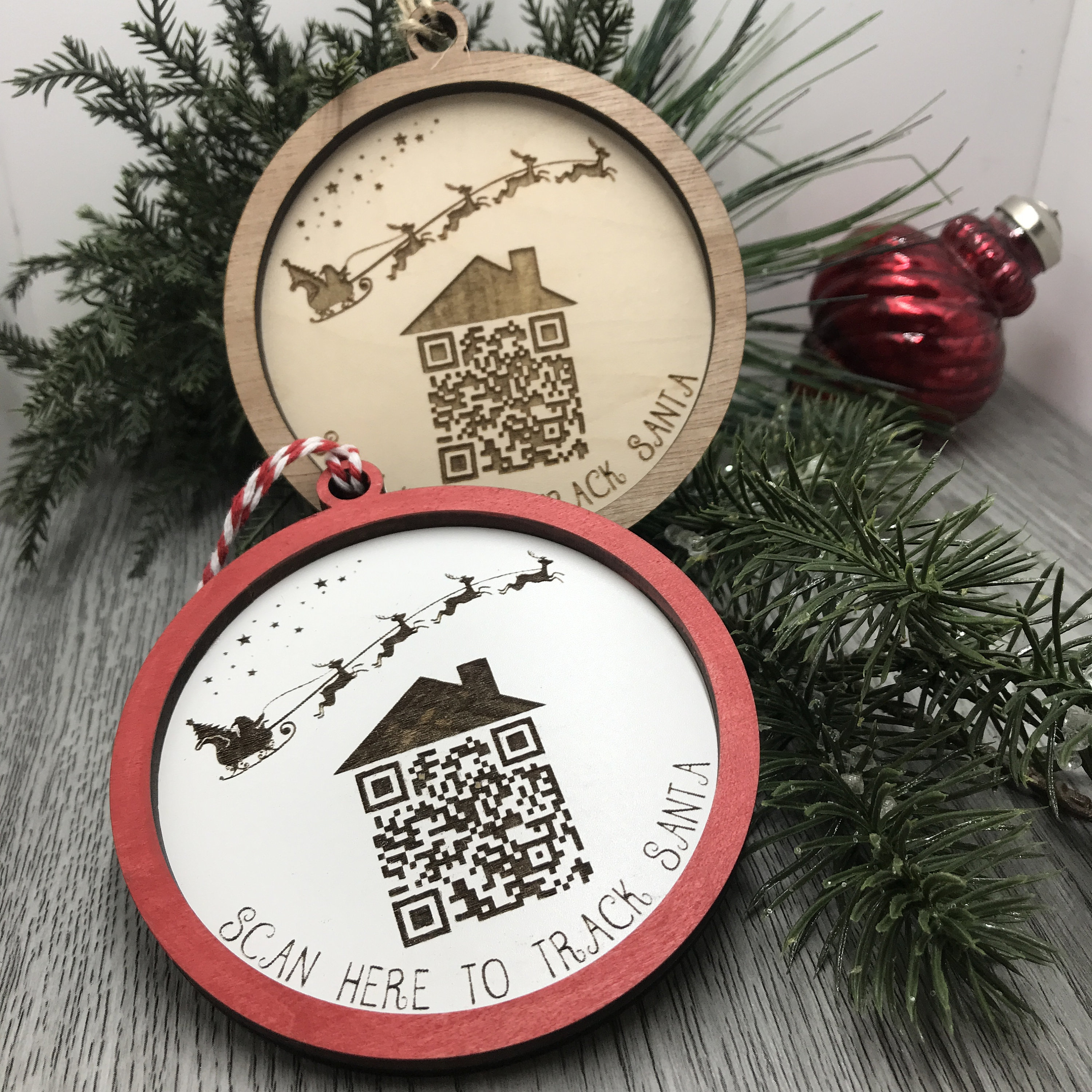 Santa Tracker Christmas Eve Ornament CUT FILE - Etsy