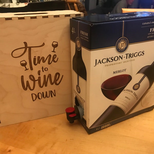 Boxed Wine Cover - Etsy