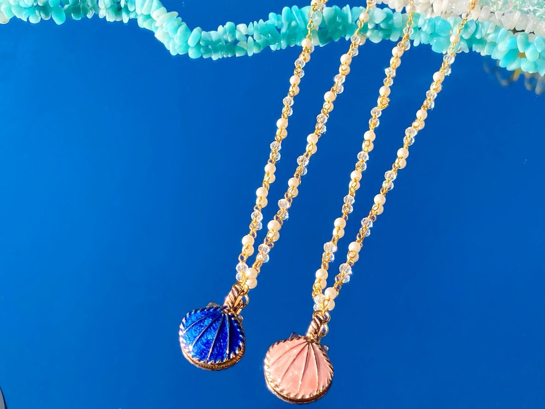 Gold Shell Choker Necklace/beaded Choker,mermaid Beaded Necklace,hippie ...