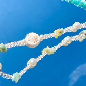 Elegant Seashell Pearl White Phone Charm/mermaid Core/crystal Phone ...