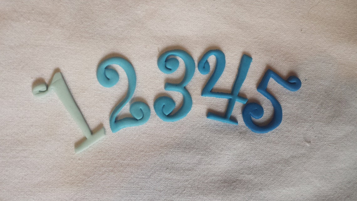 Custom Fondant Letters - Curly Script - Etsy