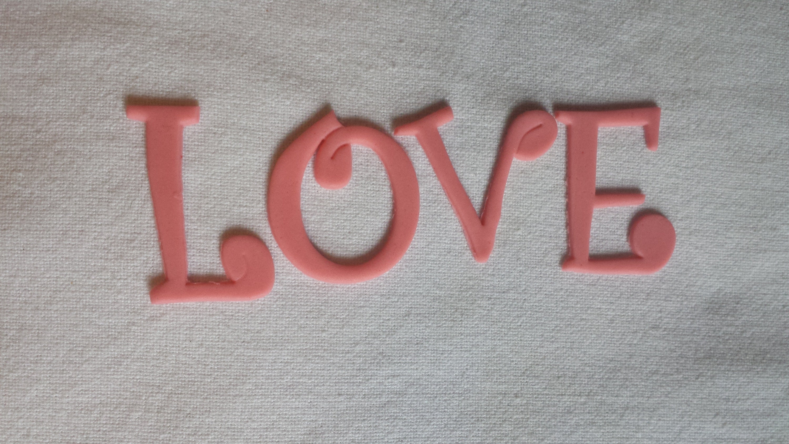 Custom Fondant Letters - Curly Script - Etsy