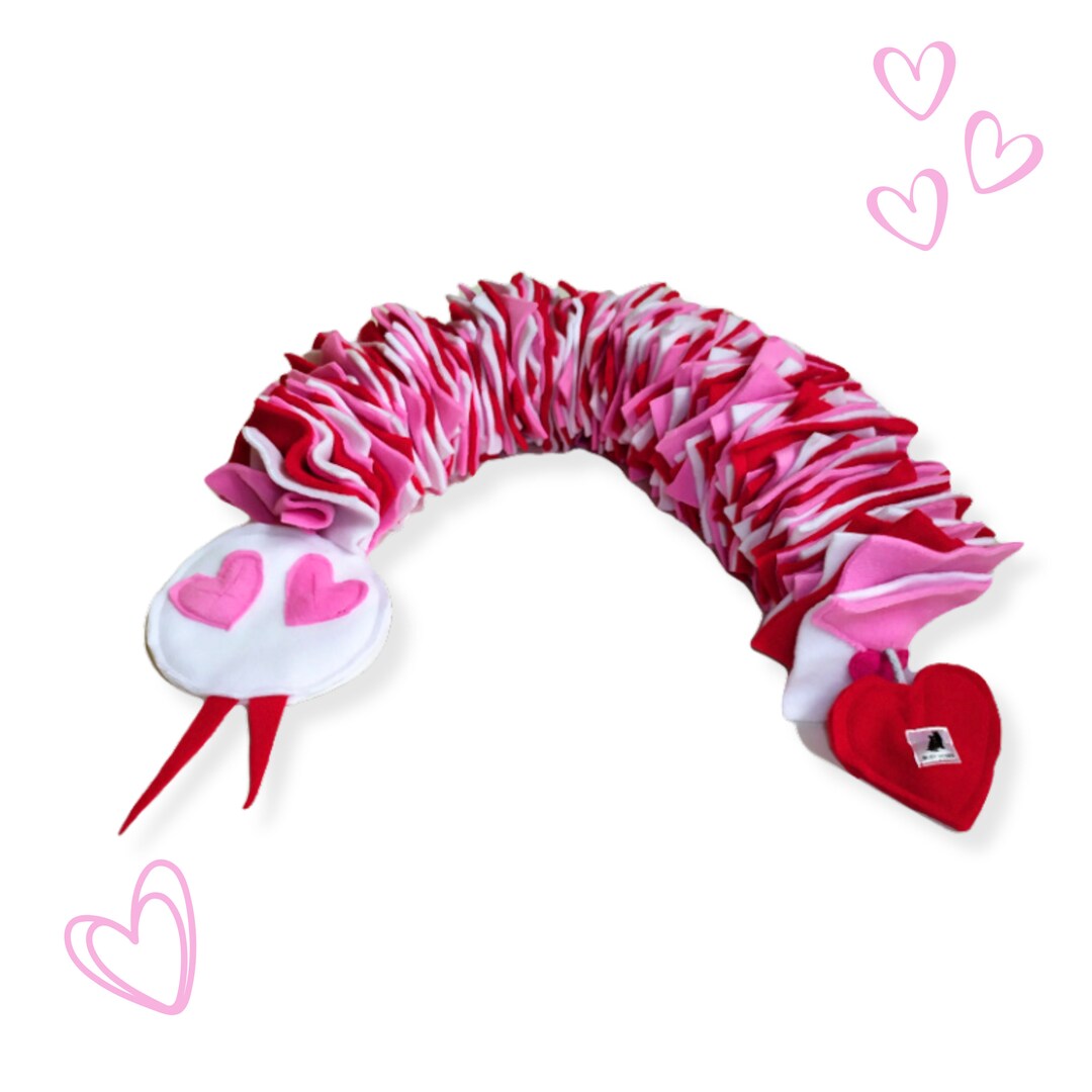 Meter Long Valentine Snuffle Snake With Additional Treat Compartments ...
