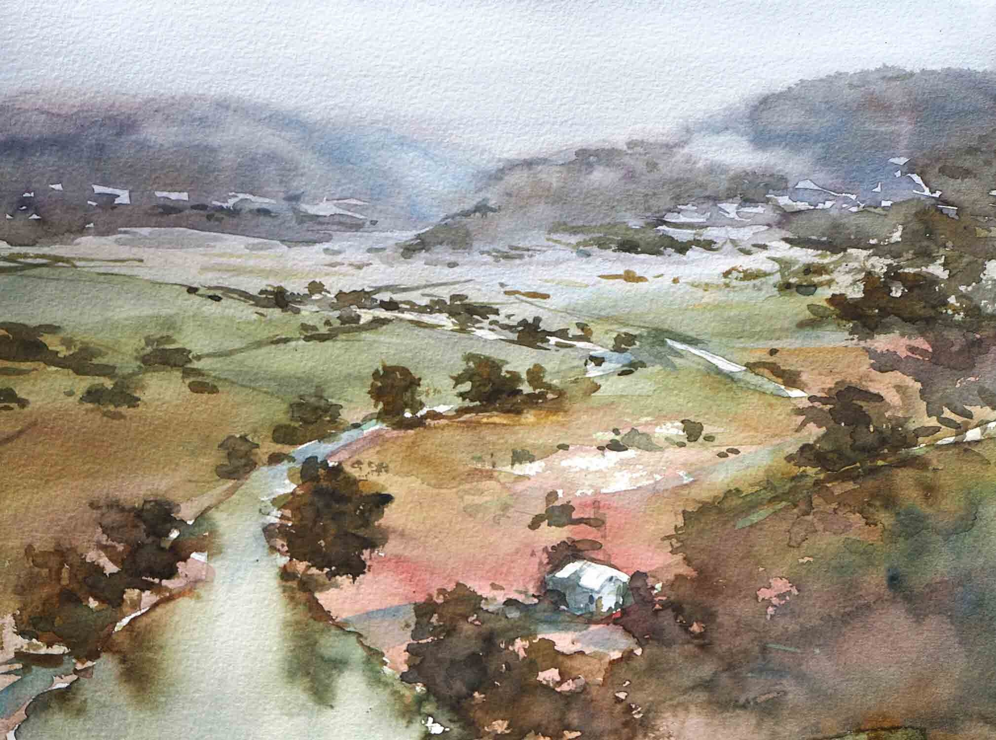 Australian Landscape Painting - Watercolor Painting - 26cm X 36cm ...