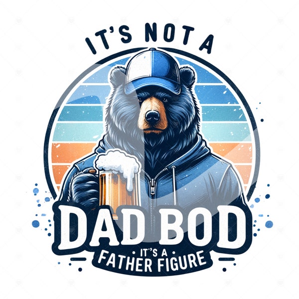 Bear Dad Clipart - Etsy