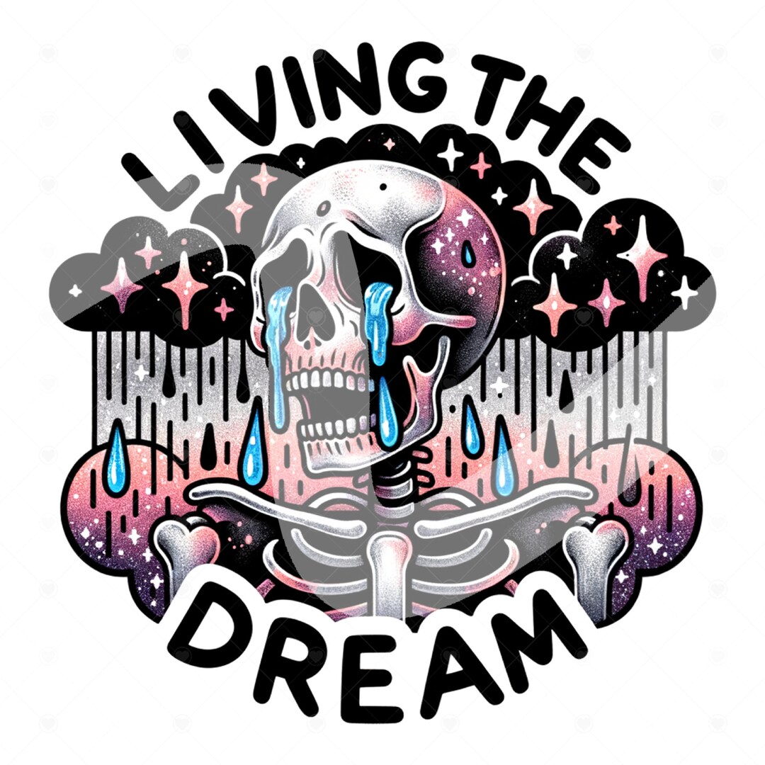 Living the Dream PNG, Snarky Skeleton Png, Sarcastic Png, Funny ...