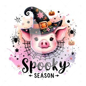 Funny Halloween Pig PNG, Spooky Season Clipart, Halloween Pig ...
