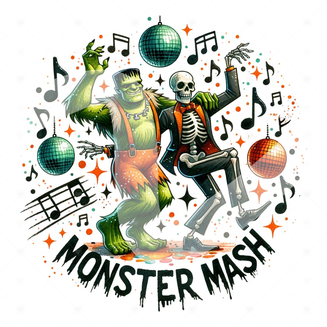 Monster Mash PNG, Spooky Halloween Clipart, Funny Fall Tshirt ...
