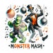 Monster Mash PNG: Spooky Halloween Clipart (digital Download) - Etsy