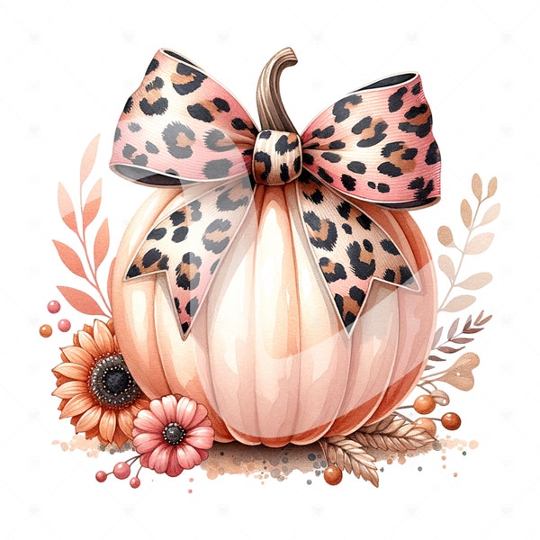 Coquette Pumpkin Clipart - Etsy