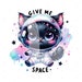 Space Cat PNG: Spooky Black Cat Clipart (digital Download) - Etsy