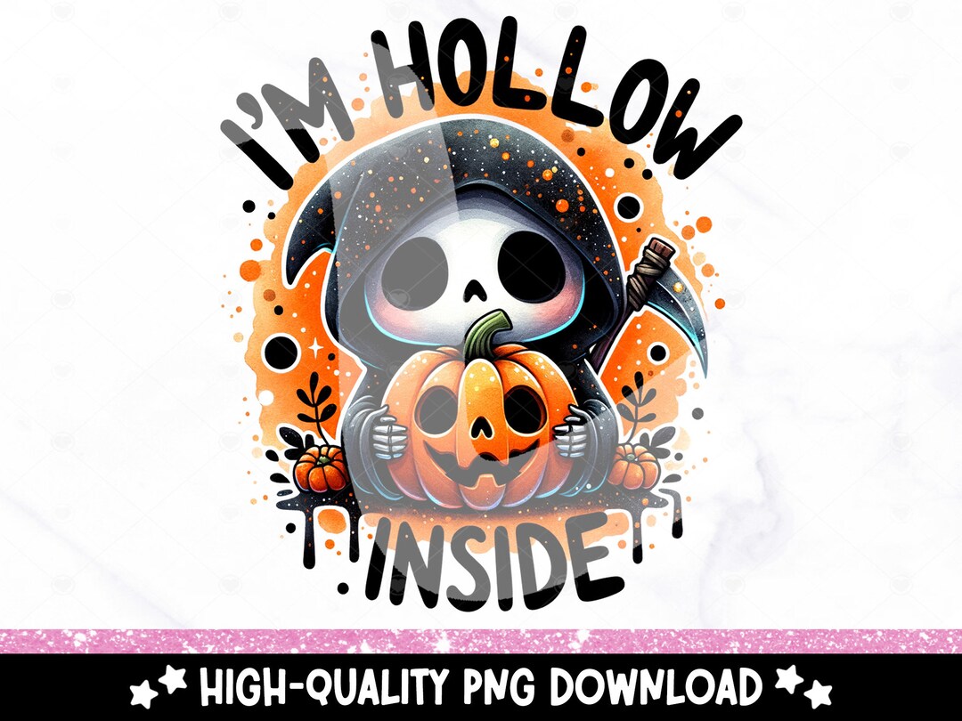 Snarky Skeleton Halloween PNG: Grim Reaper, Pumpkin (digital Download ...