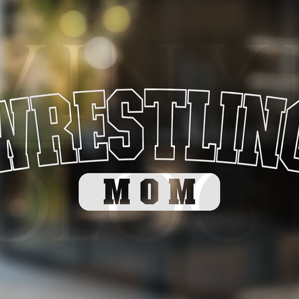 Wrestling Window Decal - Etsy