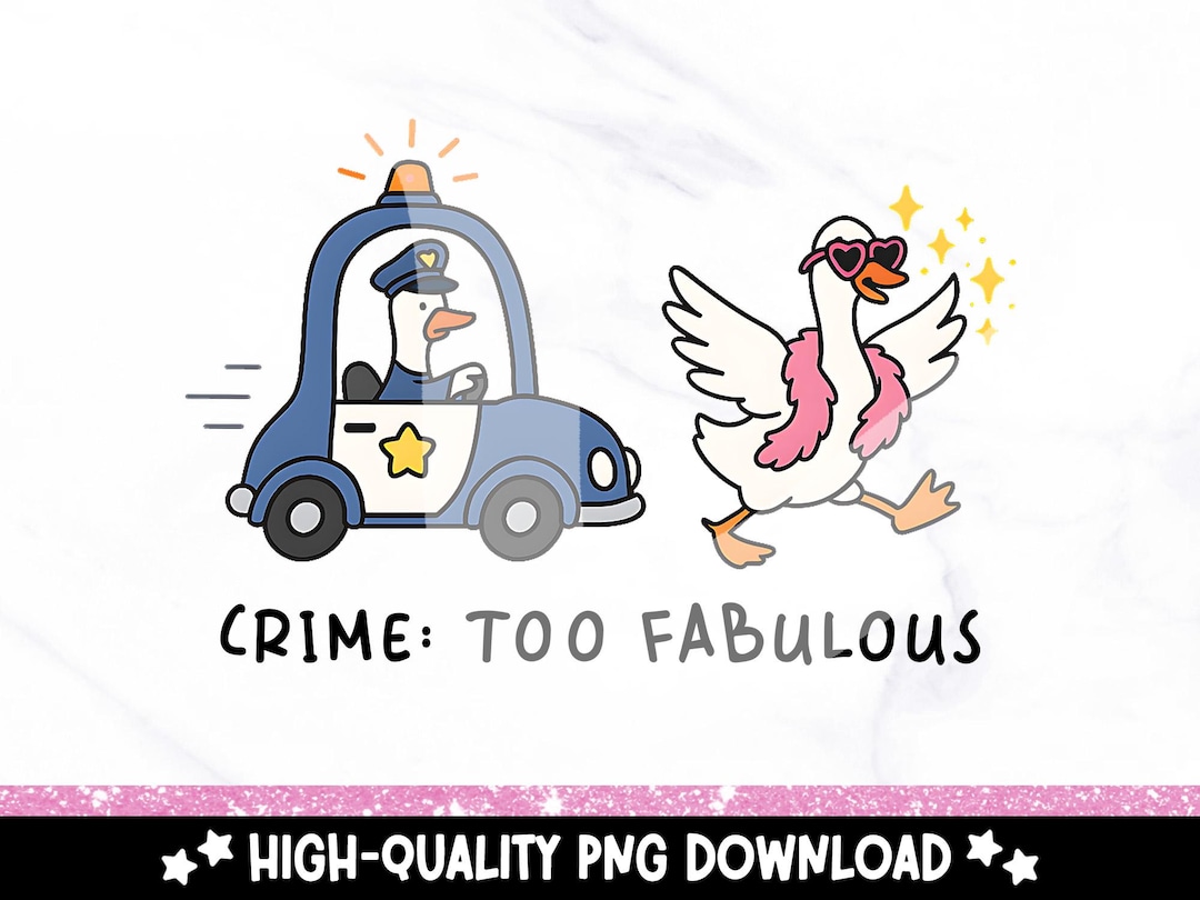 Funny Goose Police Chase PNG Clipart, Crime Too Fabulous Download for ...