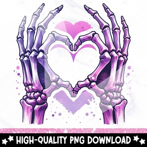 Skeleton Hand PNG, Skull Heart Hands Clipart, Pastel Halloween ...