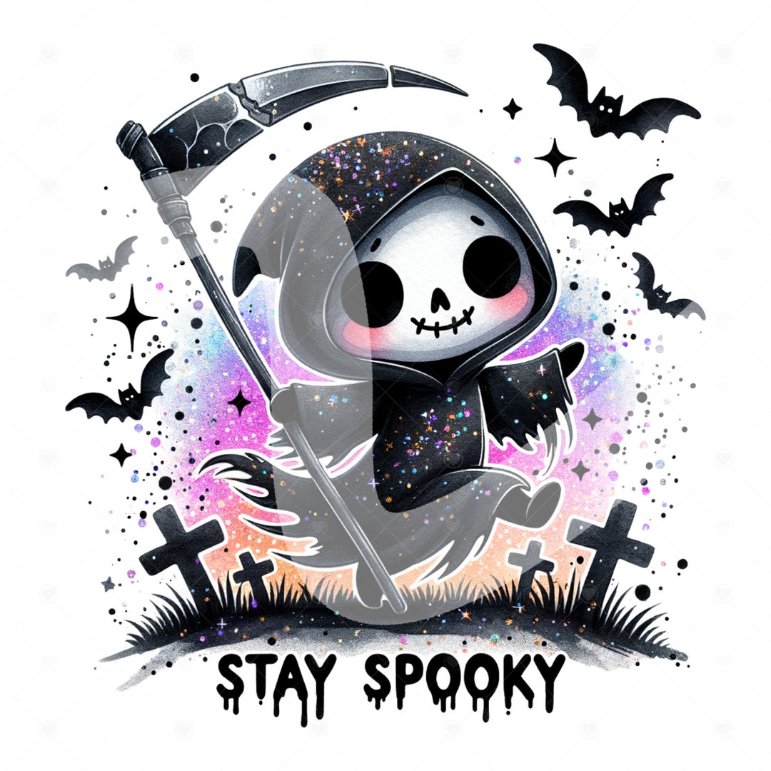 Stay Spooky PNG, Cute Halloween Clipart, Spooky Skeleton Sublimation ...