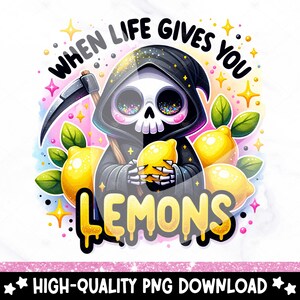 Funny Skeleton Lemon PNG: Spooky Summer Clipart (digital Download) - Etsy