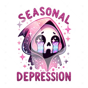 Seasonal Depression PNG, Sad Skeleton Clipart, Depressed Grim Reaper ...
