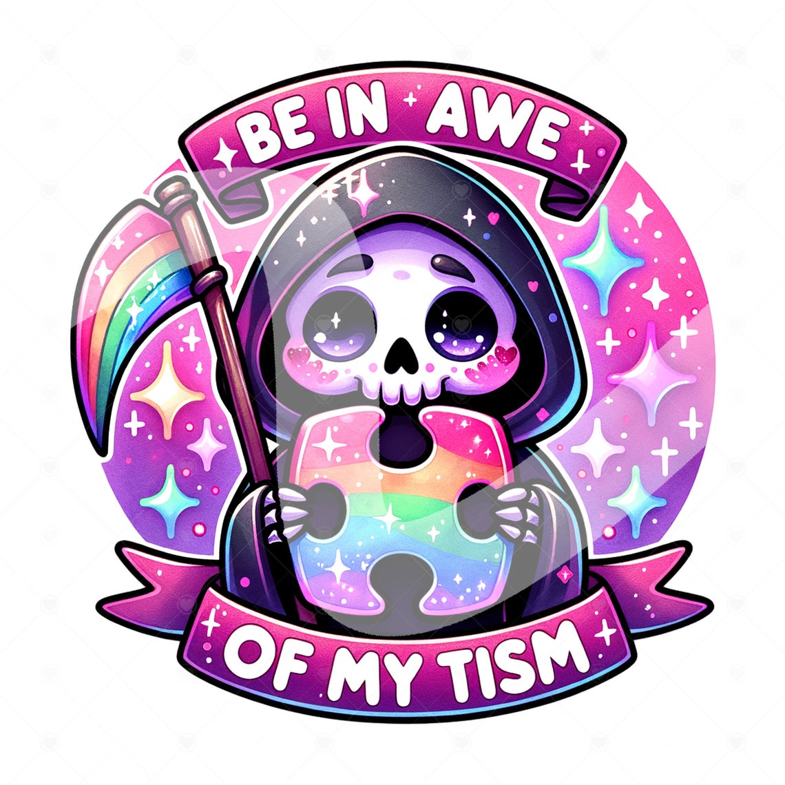 Funny Autism Awareness Skeleton PNG: Neurodivergent Clipart (digital ...