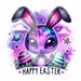 Retro Easter Alien Bunny PNG: Galaxy Clipart (digital Download) - Etsy