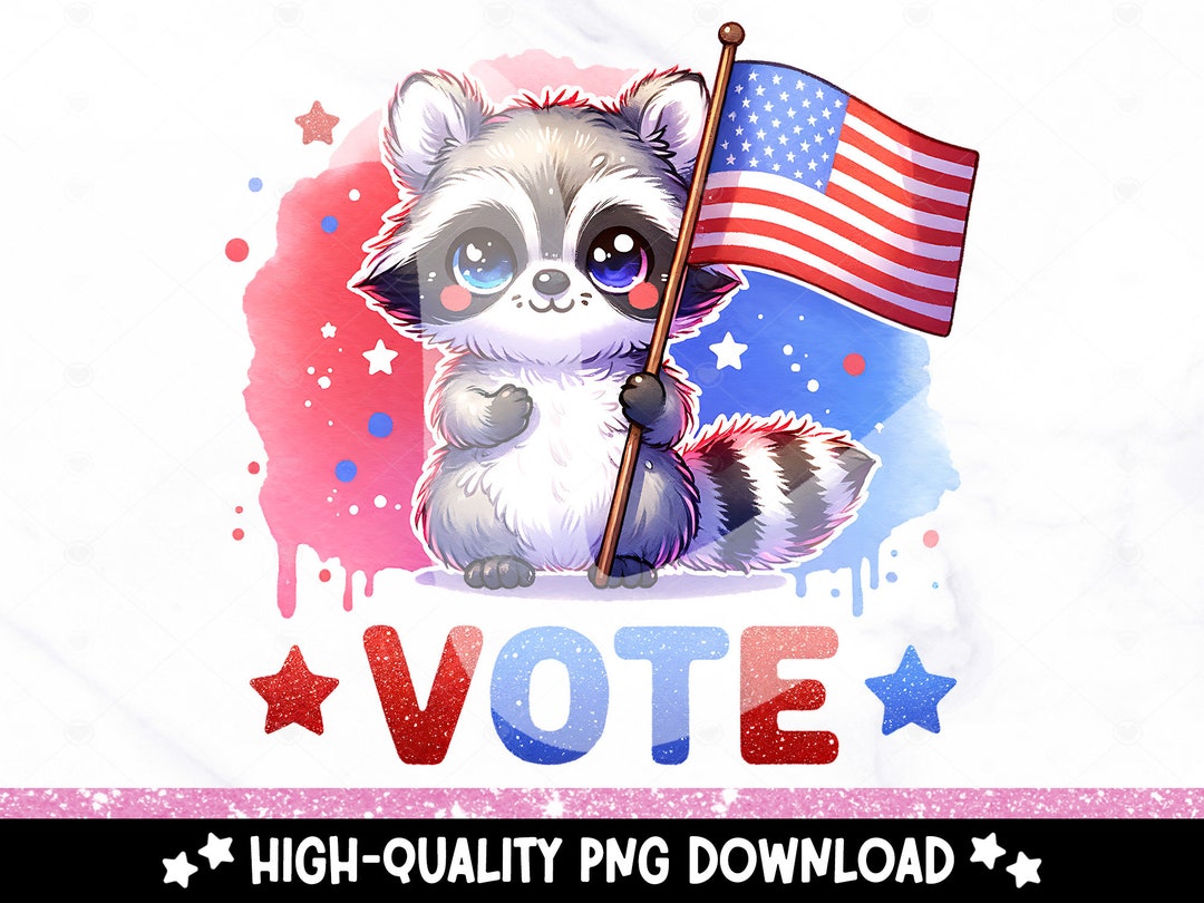 Vote Raccoon PNG: Funny Election Clipart (digital Download) - Etsy