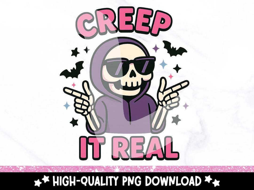 Creep It Real PNG, Cool Trendy Skeleton Clipart Download, Skeleton ...