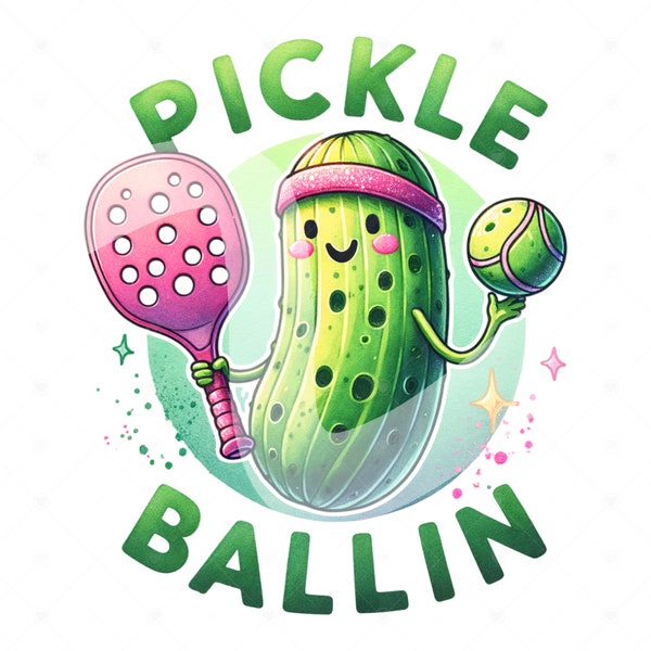 Pickleball Pickle Clipart - Etsy