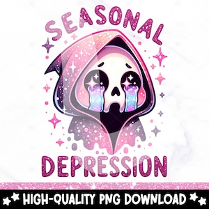 Seasonal Depression PNG, Sad Skeleton Clipart, Depressed Grim Reaper ...